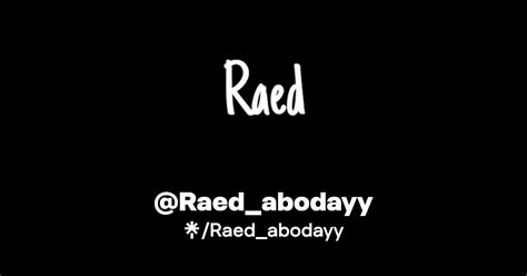 Raed Abodayy Instagram Tiktok Twitch Linktree