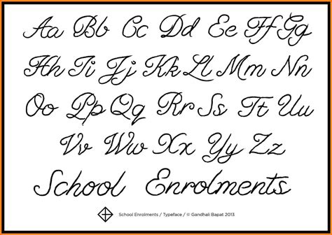 A To Z Cursive Letters