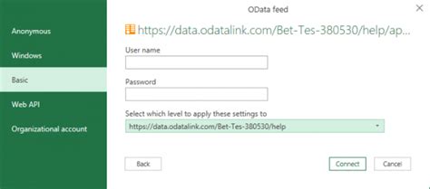 Adding An Odata Feed Power Query To Microsoft Excel Odatalink