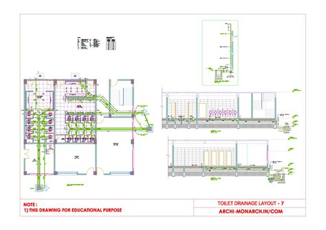 Toilet Drainage Layout Seven ⋆ Archi Monarch