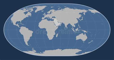 Arabian Tectonic Plate Contour Loximuthal Stock Illustration Illustration Of Lithosphere