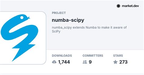 Numba Scipy Ecosystem Directory Marketdev