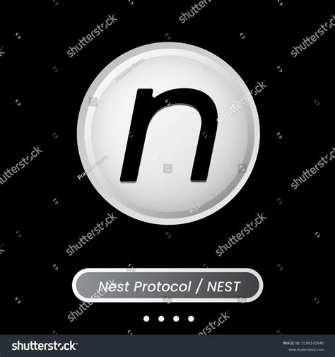 nest protocol nest blockchain based crypto stock vector royalty free