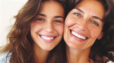 Premium Photo Beautiful Smiling Woman Of Different Ages Side By Side