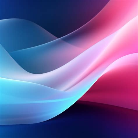 Premium Ai Image A Close Up Of A Blue And Pink Abstract Background With A Smooth Wave