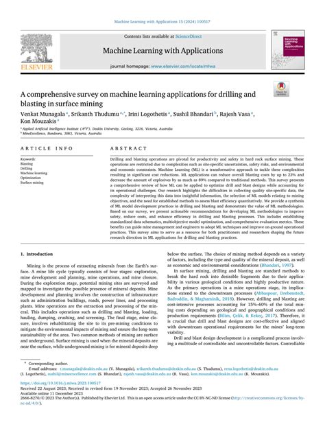 Pdf Machine Learning With Applications A Comprehensive Survey On
