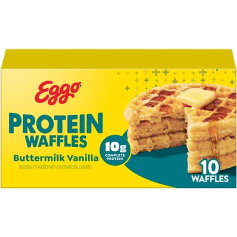 Eggo Protein Buttermilk Vanilla Waffles Frozen Breakfast 12 3 Oz 10