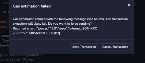 Getting The Gas Estimation Error In A Contract Using Polygon Testnet Need Help Rsolidity