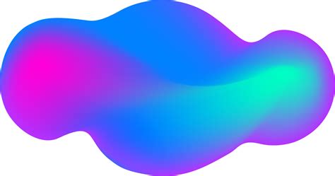Free Gradient Blob Shape Abstract Organic Random Form Liquid Fluid