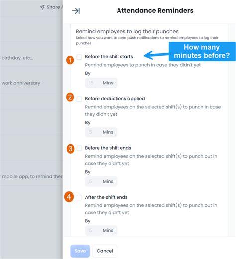 Types Of Attendance Reminders Knowledge Base