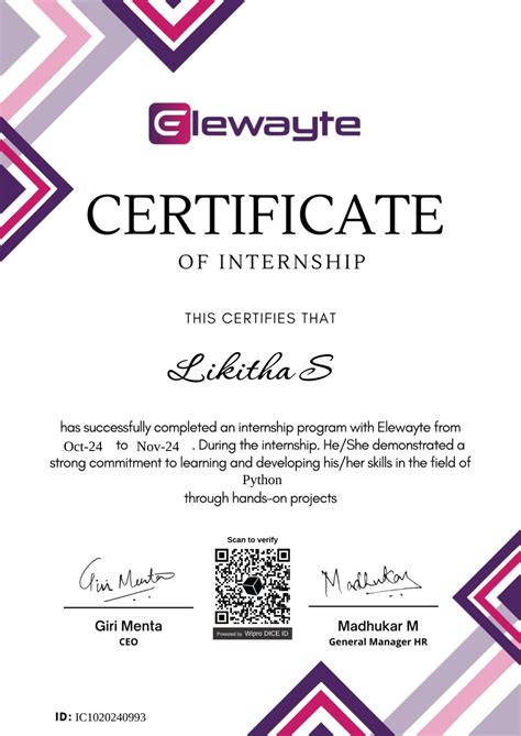 internship pythonprogramming handsonexperience skilldevelopment… likitha s