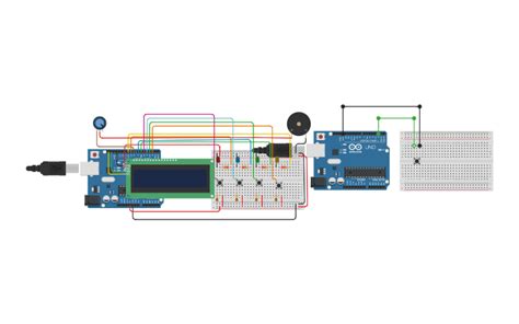 Circuit Design Simon V1 Tinkercad