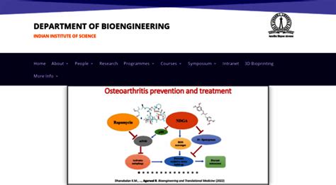 Centre For Biosystems Science Be Iisc