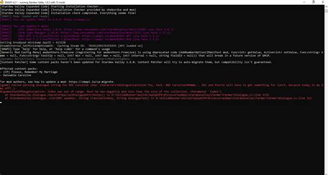 Is SMAPI Telling Me To Code Something For Carolines S Dialogue Like What Does This Info Mean