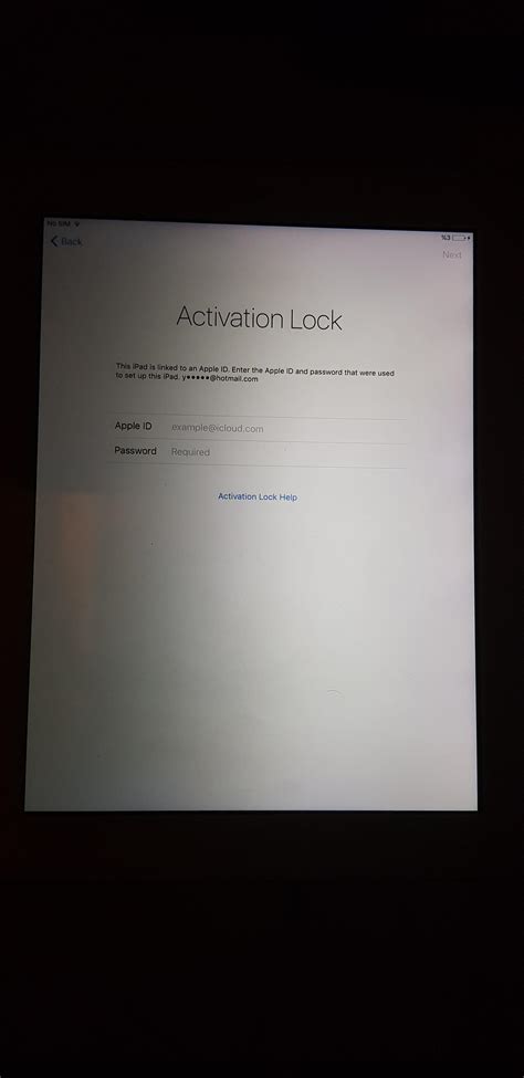 Help My Friends Ipad Stuck On Activation Lock Screen Is There Any Way To Bypass It Ipad 3
