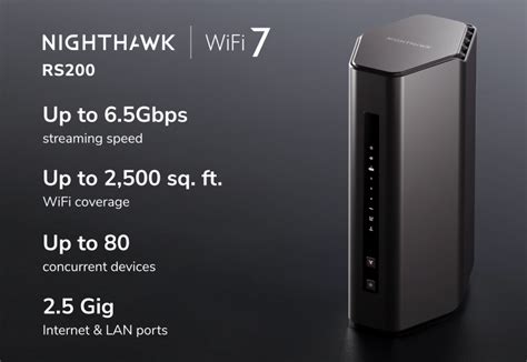 Rs200 Nighthawk Wifi 7 Router 6 5gbps Netgear