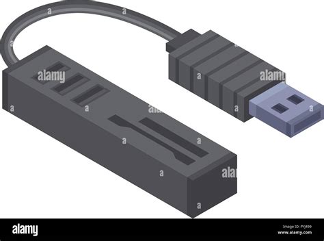 Usb Hub Icon Isometric Style Stock Vector Image Art Alamy