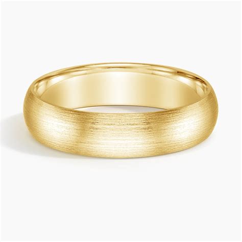 Comfort Fit 5mm Wedding Ring In 18k Yellow Gold Brilliant Earth