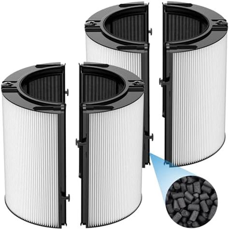 2 Pack Combi 360°glass Hepa Activated Carbon Filter For Dyson Tp09 Tp07 Tp06 Tp04
