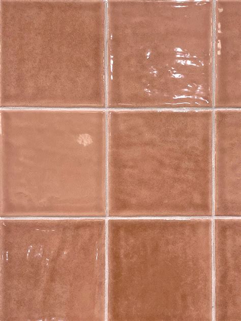 Farini Terracotta Glazed Square Decorative Tiles Quorn Stone