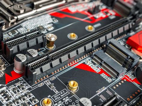 Psi Express Port Connector On The Motherboard High Speed Data Bus In A