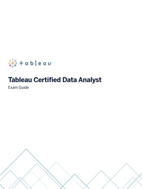 Tableau Certified Data Analyst Exam Guide Pdf Test Assessment