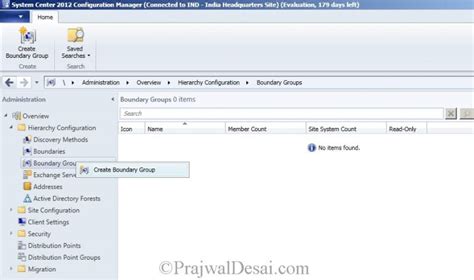 configuring discovery and boundaries in sccm prajwal desai