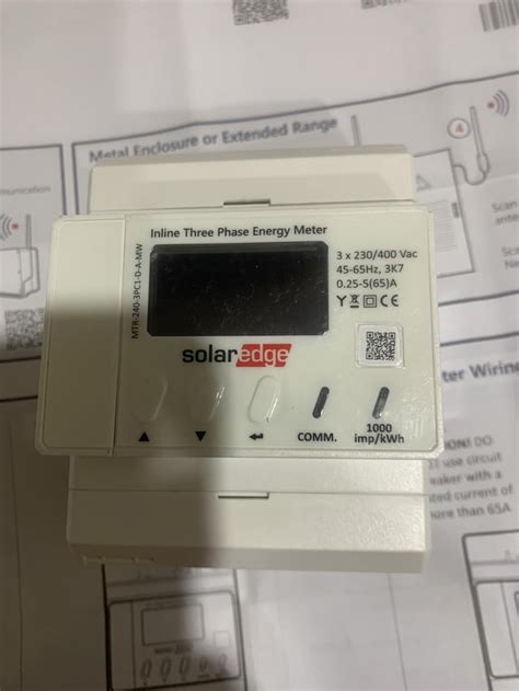 Has Anyone Used A Solaredge Inline Energy Meter For Wireless Connection To The Inverter For