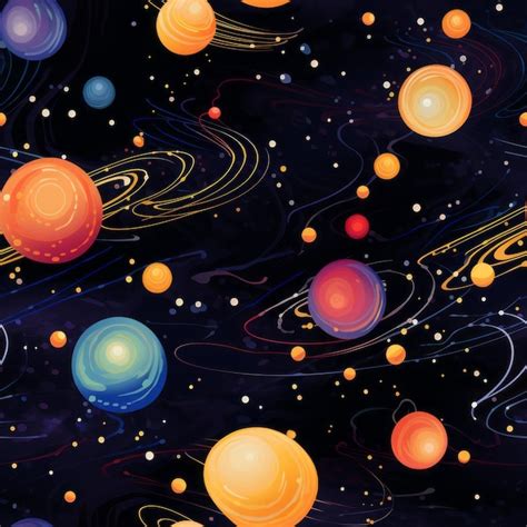 Premium Photo Exploring The Universe Seamless Space And Galaxy Patterns