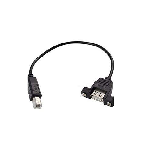 USB A Female Panel Mount To USB B Male Extension Cable Starte China SCSI Connector And