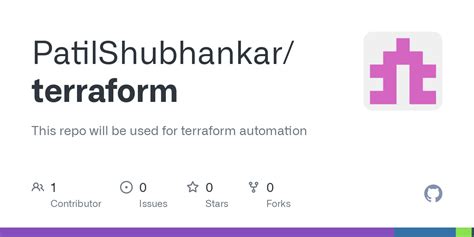 Github Patilshubhankarterraform This Repo Will Be Used For
