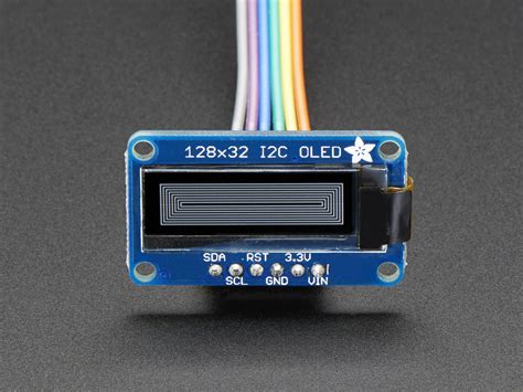 Monochrome 128x32 I2C OLED Graphic Display ID 931 17 50 Adafruit Industries Unique Fun