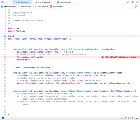 Ios Cannot Find Firebaseapp In Scope Xcode Swift Stack Overflow