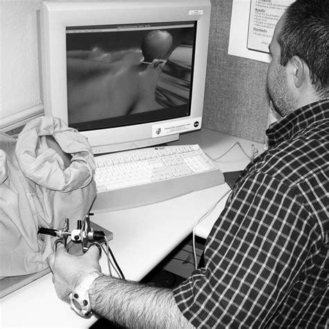 A Physician Practices Virtual Colonoscopy And Polyp Removal On Download Scientific Diagram