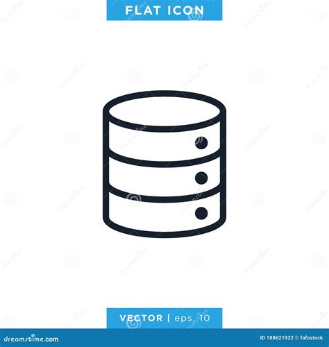 database server icon vector design template stock vector illustration