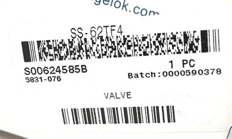 New Swagelok Ss 62tf4 Ball Valve Ss62tf4 Sb Industrial Supply Inc