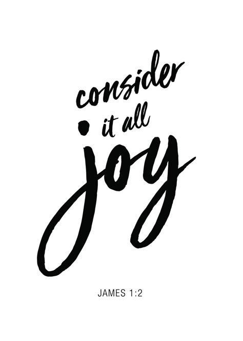 Scripture Print Consider It All Joy Etsy
