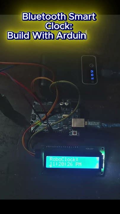 🕒 bluetooth smart clock using arduino uno diy tech project