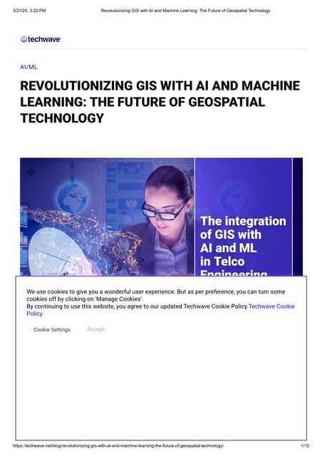 Revolutionizing Gis With Ai And Machine Learning The Future Of Geospatial Technologypdf