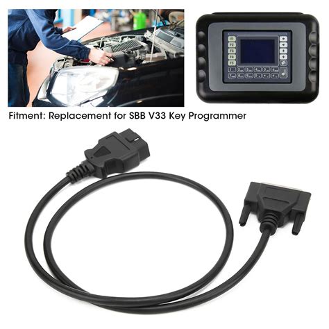 16pin Obd2 Male To Db25 Male Cable Adapter Compatible With Sbb V33 Key
