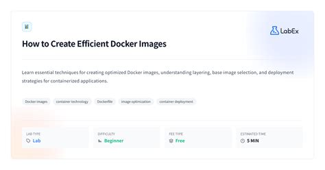 How To Create Efficient Docker Images Labex