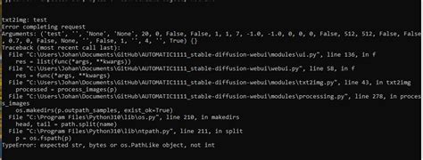 Cannot Generate Images Typeerror Expected Str Bytes Or Ospathlike