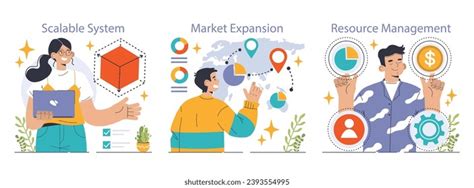 Scaling Strategy Concept Steps Successful Business Stock Vector Royalty Free 2393554995