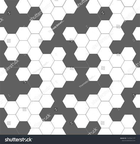 random seamless hexagon pattern stock vector royalty free 1147541177