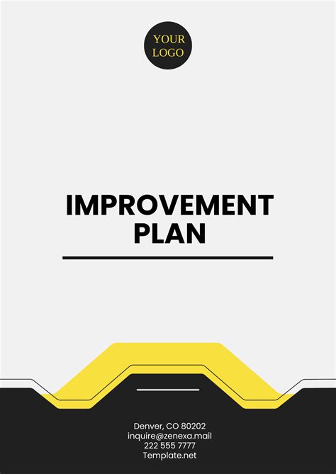 Free Improvement Plan Template To Edit Online