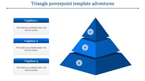 Simple Triangles PowerPoint Template With Three Nodes