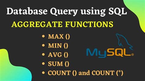 Sql Aggregate Functions In One Video Hindi Count Max Min Avg