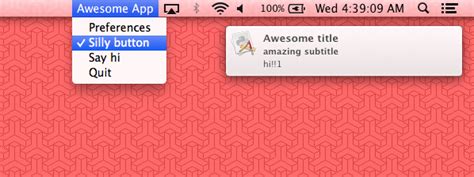 Macos How To Make An Menu Bar System Tray App For OSX In Python Stack Overflow