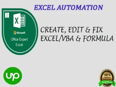 Microsoft Excel Specialist Automation Expert Upwork