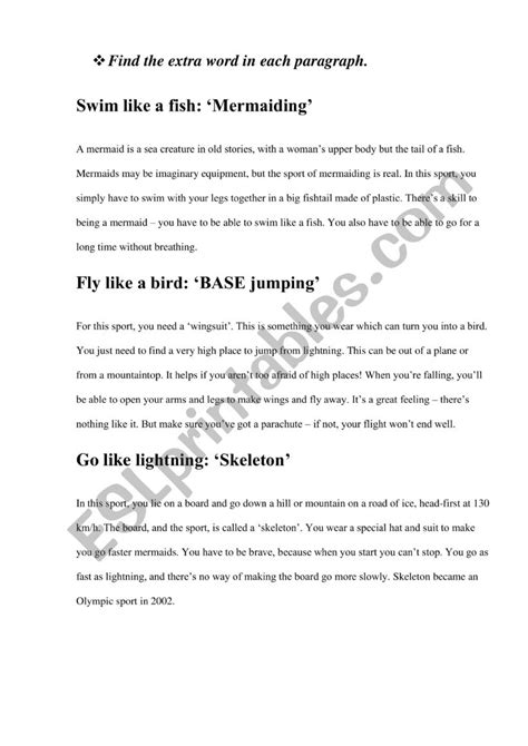Reading Exercise Esl Worksheet By Gulasal